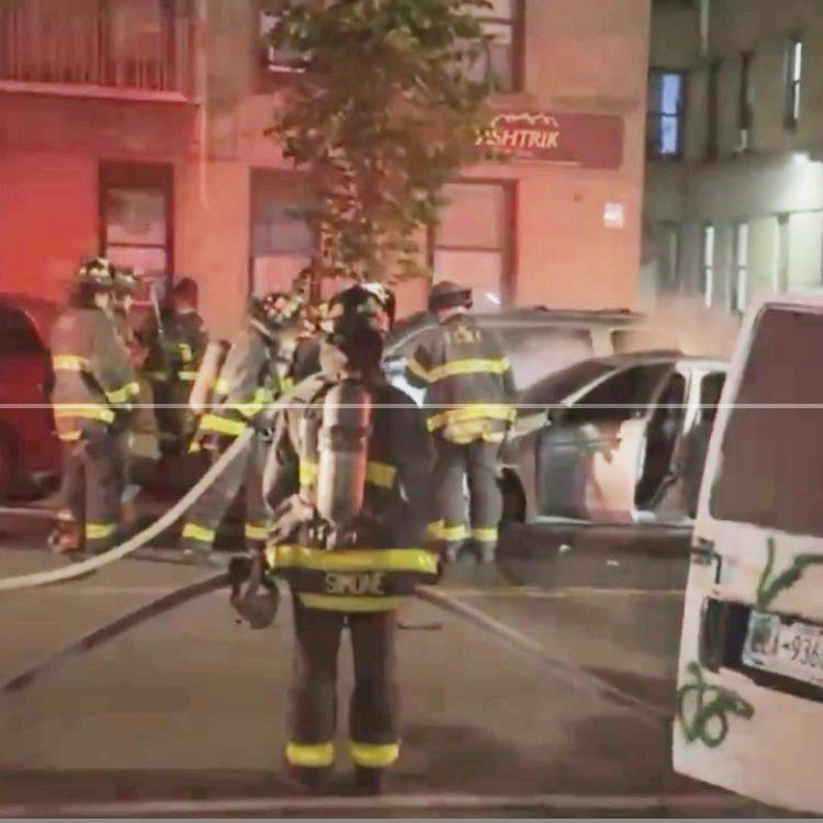 Kingsbridge Heights: Car Fire Breaks Out on University Avenue Drawing ...